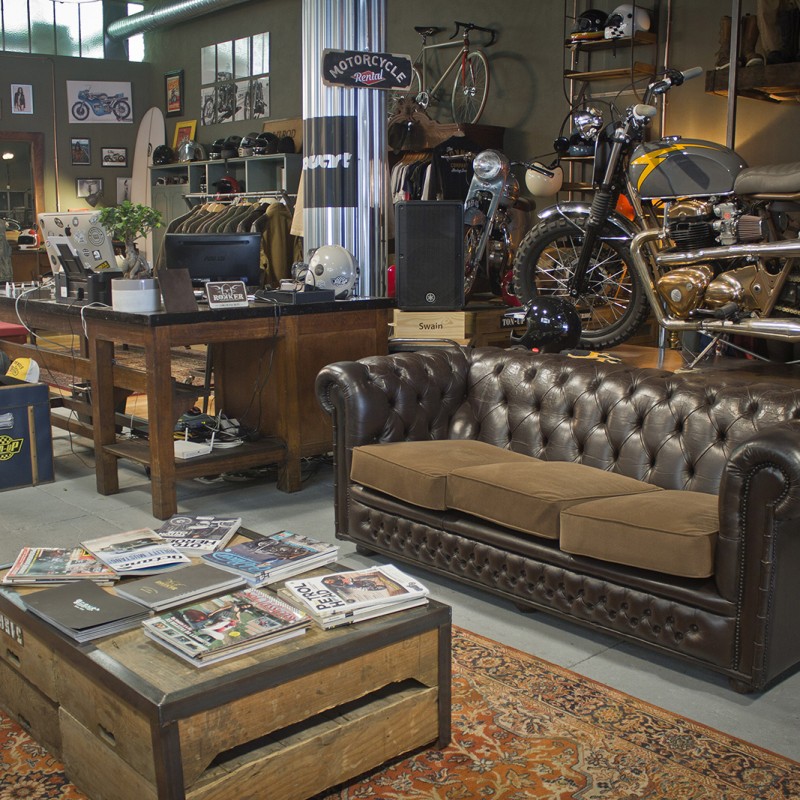 Ton-up garage, Food & Fuel